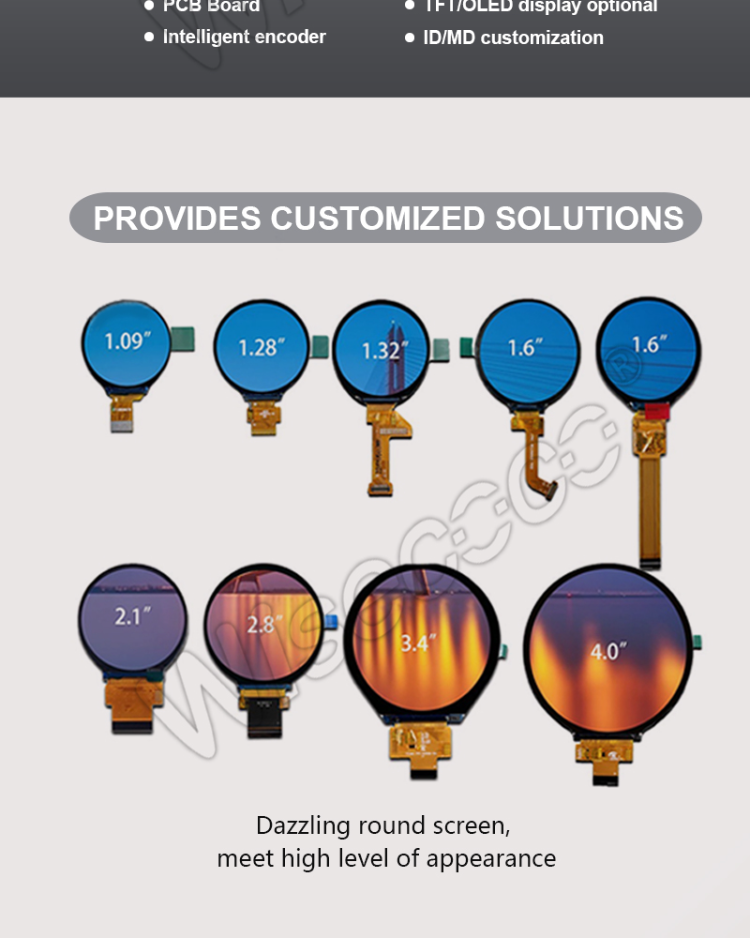Knob Switch Screen Uart Circular Display Round Control Panel Tft Lcd ...