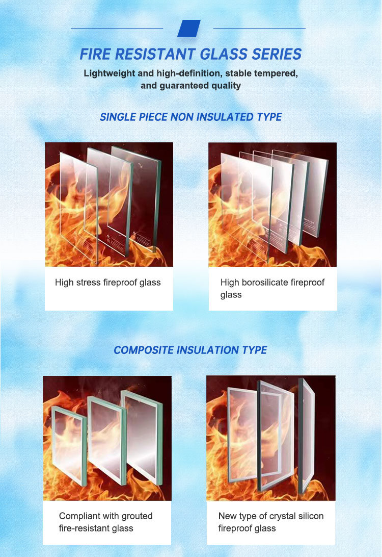 120minutes 10mm Anti Fire Resistant Tempered Float Decorative Insulated ...