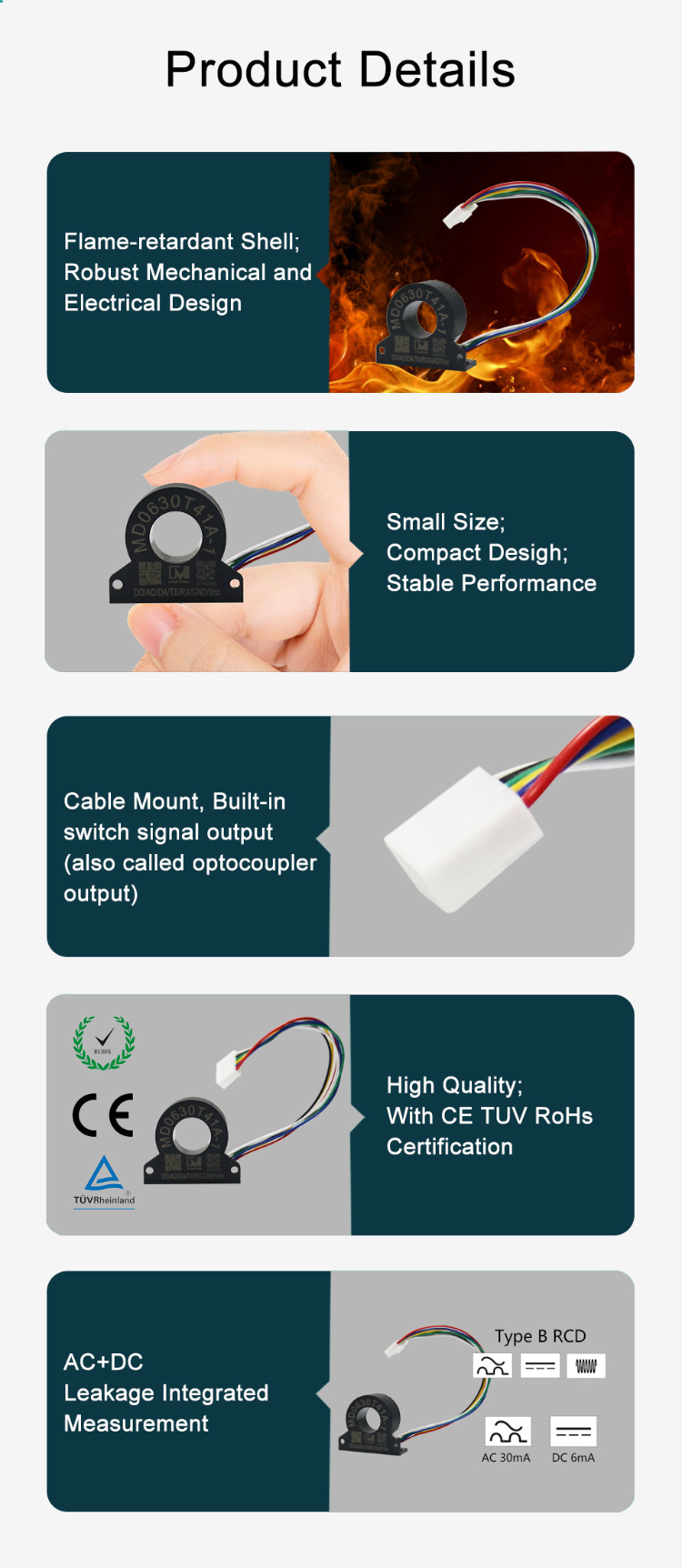 Bulk Buy China Wholesale Iec 62955 6ma Dc Leakage Sensor Residual