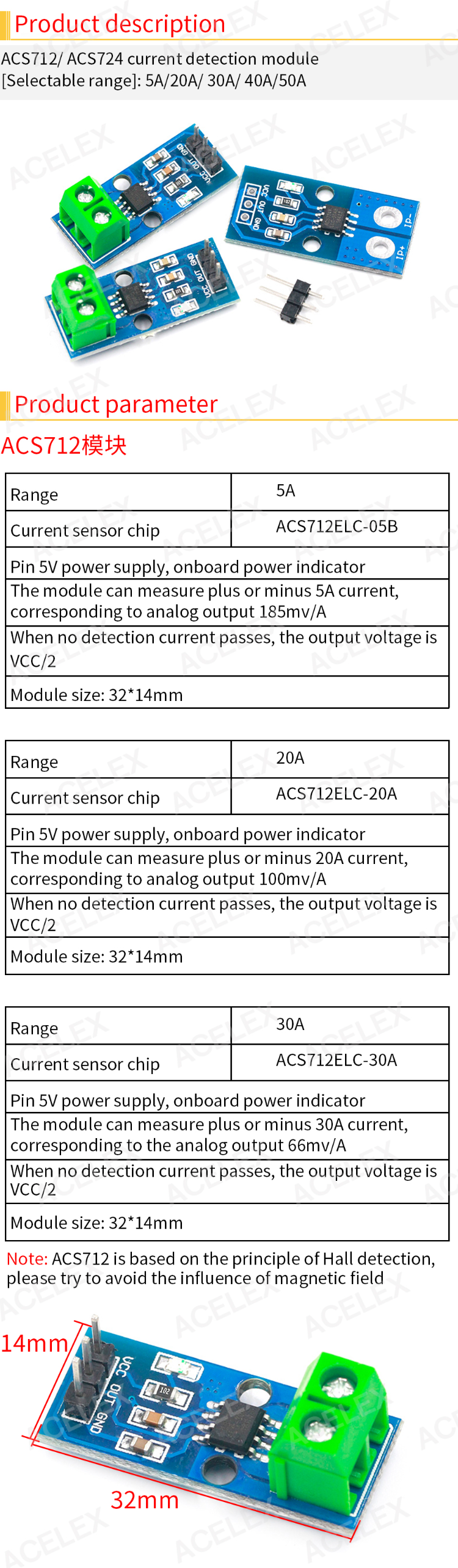 Buy Standard Quality China Wholesale Acs712 5a 20a 30a Range Hall ...