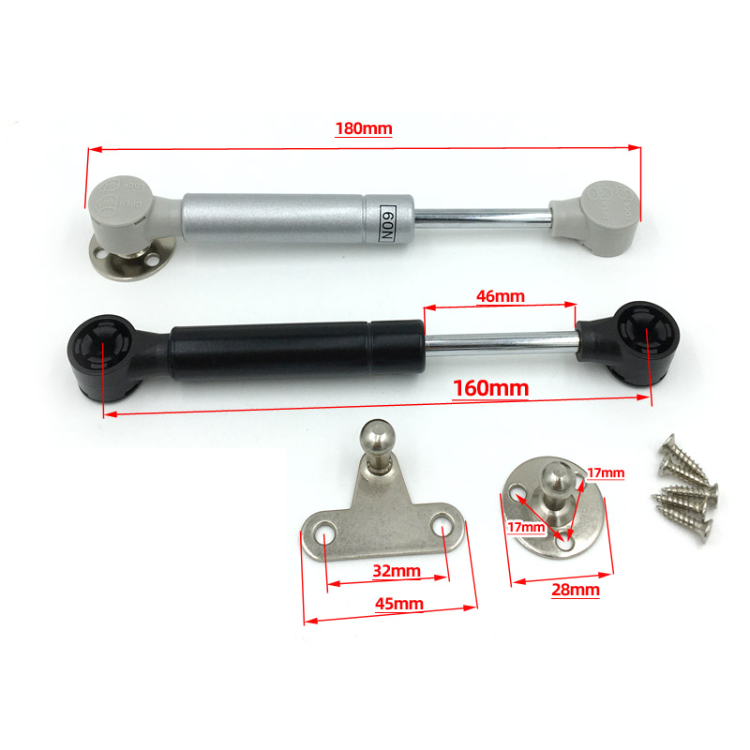 Aluminum Frame Cabinet Door Short Gas Strut Hydraulic Cylinder Lift Up ...