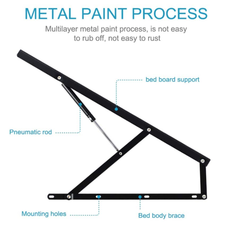 Hot Sale Metal Sofa Bed Hardware Gas Spring Bed Lift Mechanism, Bed Gas ...