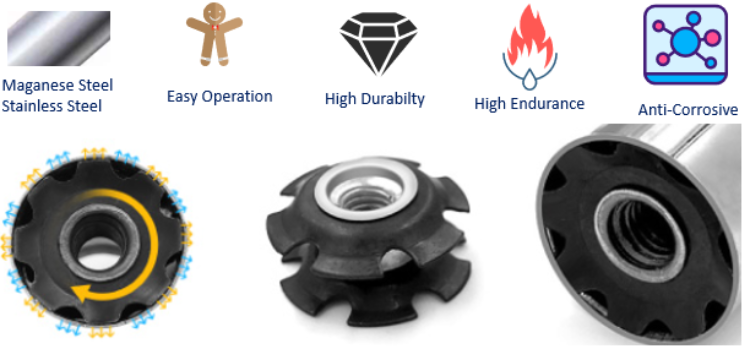 Oem Star Spring Black Insert Nut Steerer Tubes And Bicycle Thread ...