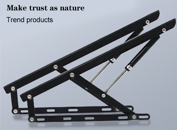 Space Saving Bed Frame With Storage And Lift Up System Gas Spring Bed ...