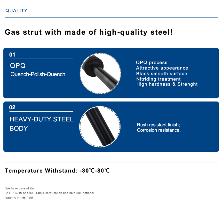 Buy Wholesale China Caravan Pop Top Gas Struts 825mm Gas Spring Lift ...
