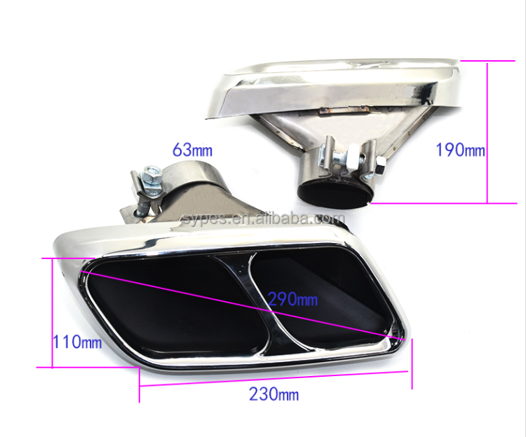 Sypes 304 Stainless Steel Range Rover Sports Exhaust Tips For 2018-2020 ...