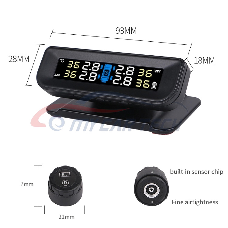 Tire Pressure Sensor Monitor Tpms Smart Tire Safety Monitor, Real Time ...