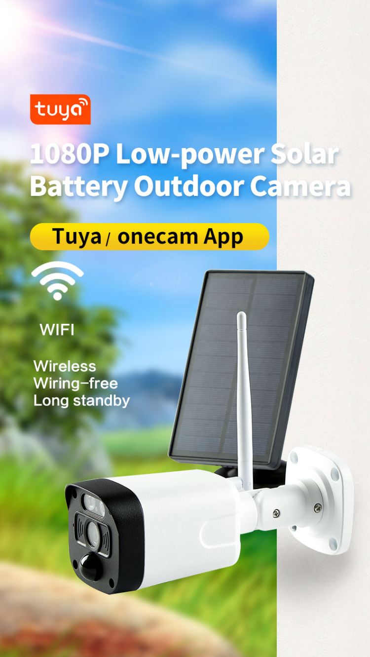 Tuya 1080p Wireless Wifi Infrared Pir Ip66 Outdoor 5200mah Battery ...