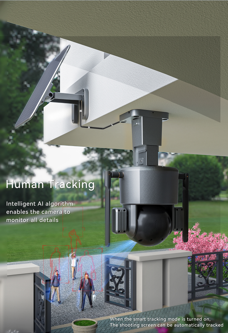 Sim Card Solar Street Light With Cctv Camera 4g Security Camera 1080p ...
