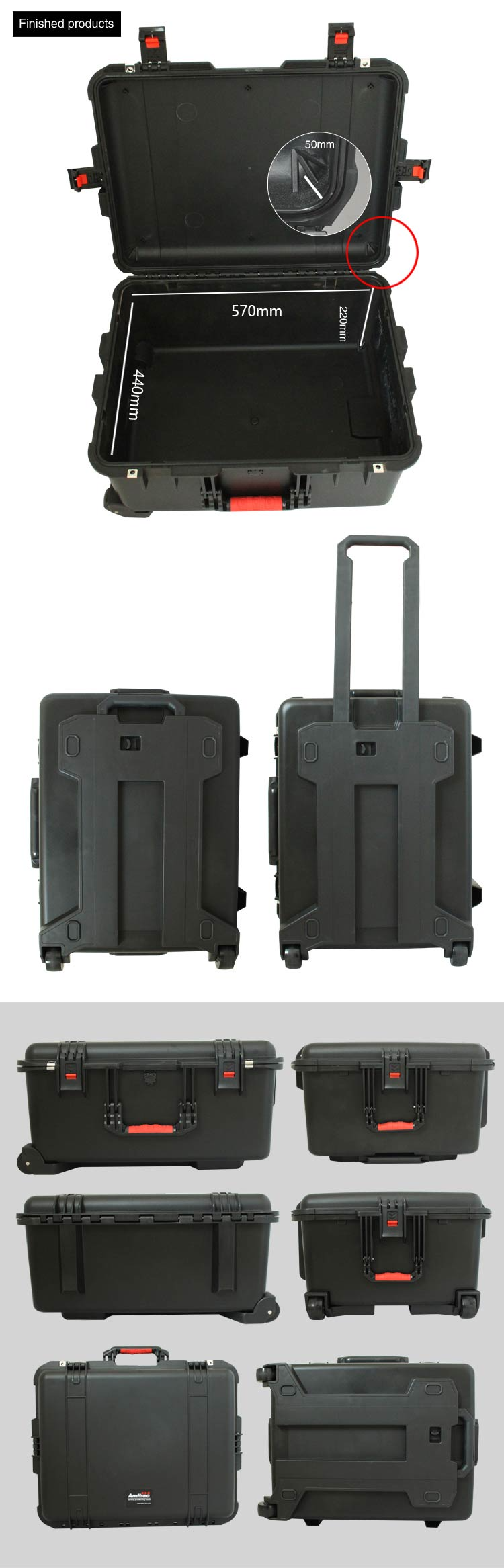 Custom Design Eva Foam Case Waterproof Plastic Case Hard Carrying Case ...