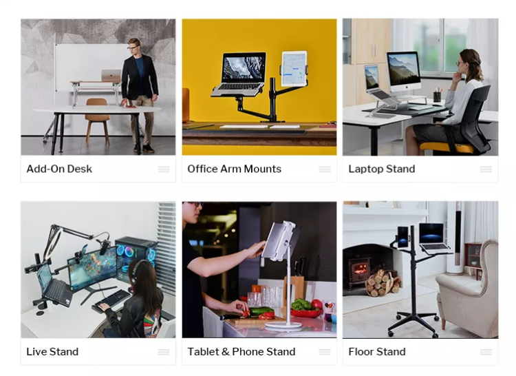 Adjustable Height Aluminum Gas Spring Monitor Arm For School Bedroom ...