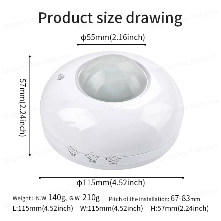 Buy Standard Quality China Wholesale 110-240v 360 Degree Pir Passive ...