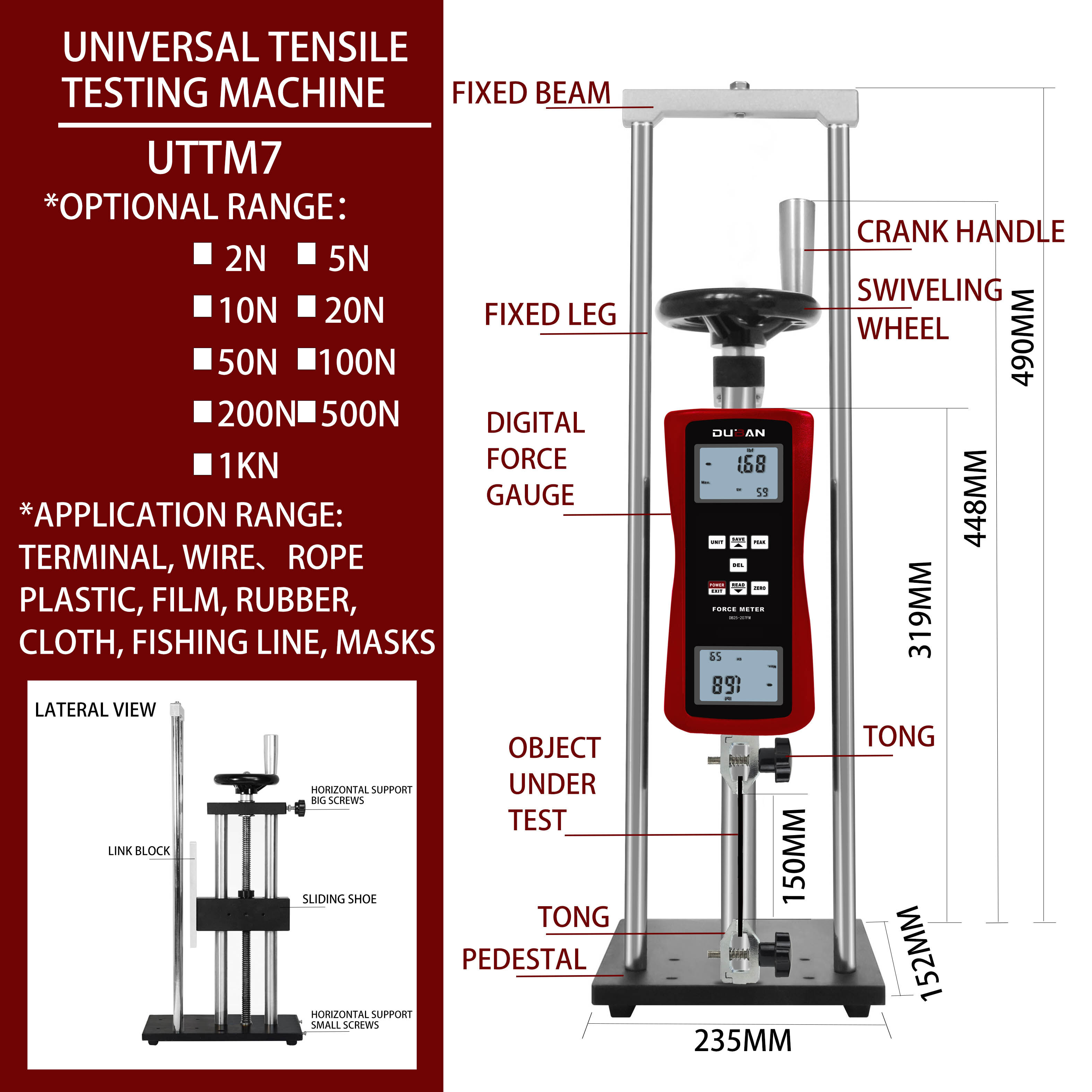 Buy Wholesale China Universal Tensile Testing Machine Uttm7 & Universal ...