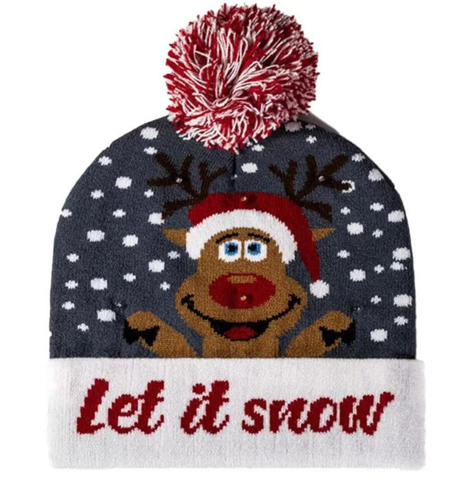 Buy Wholesale China Light Up Led Santa Hats For Adult And Kids ...