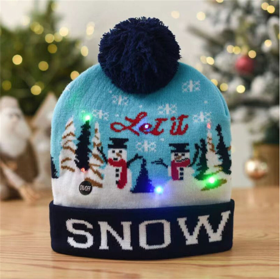 Buy Wholesale China Light Up Led Santa Hats For Adult And Kids ...