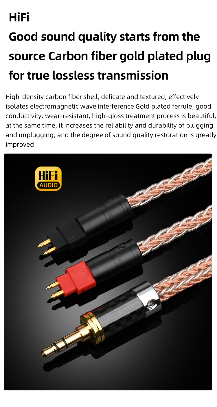 Ataudio 16 Core Earphones Audio Cable Occ And Silver Hifi Upgrade Cable Gray\blackmmcx/2pin ...