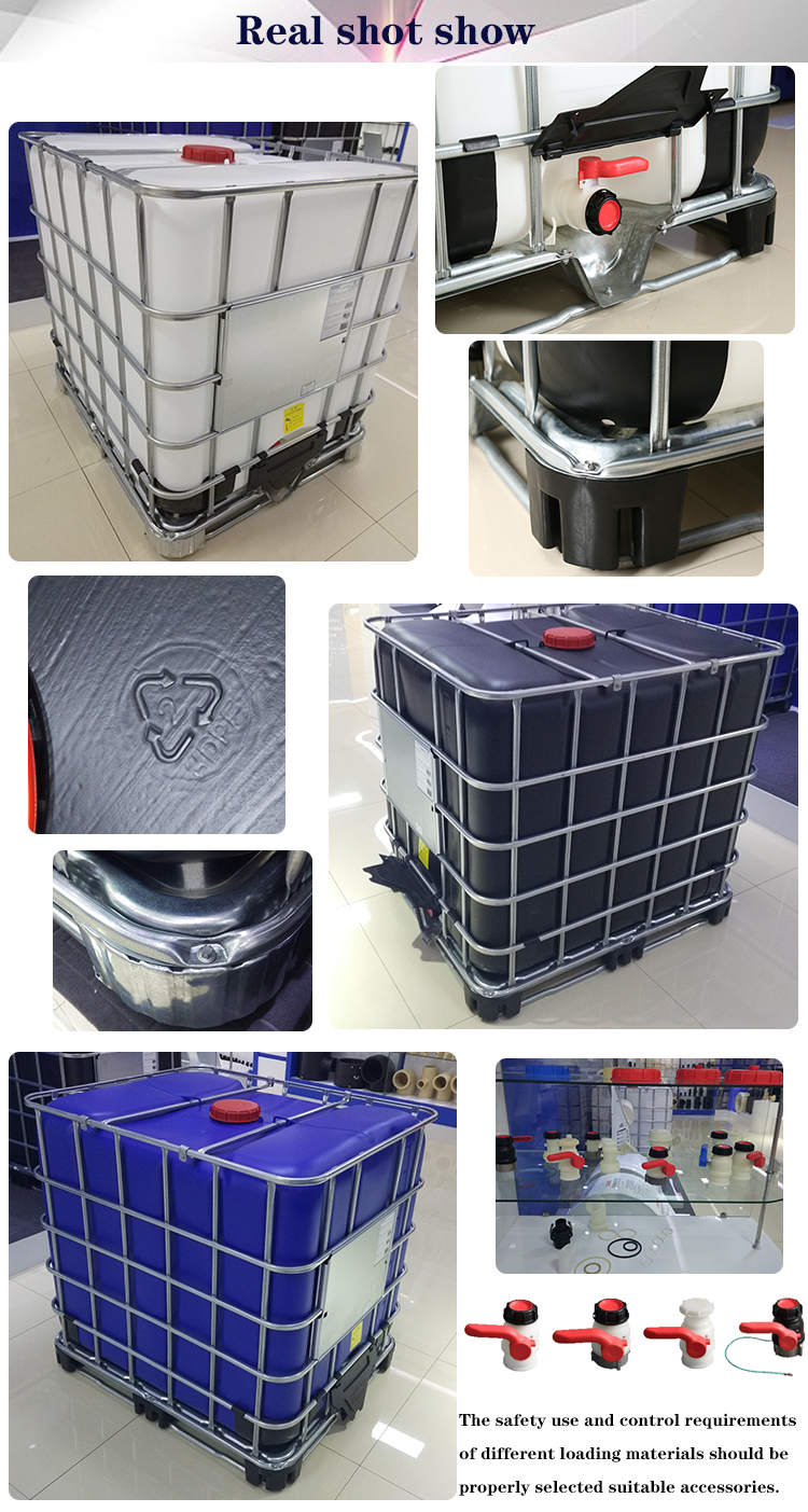 Liquid Storage Plastic 1000l 1200l Water Tank Ibc Container With Faucet ...