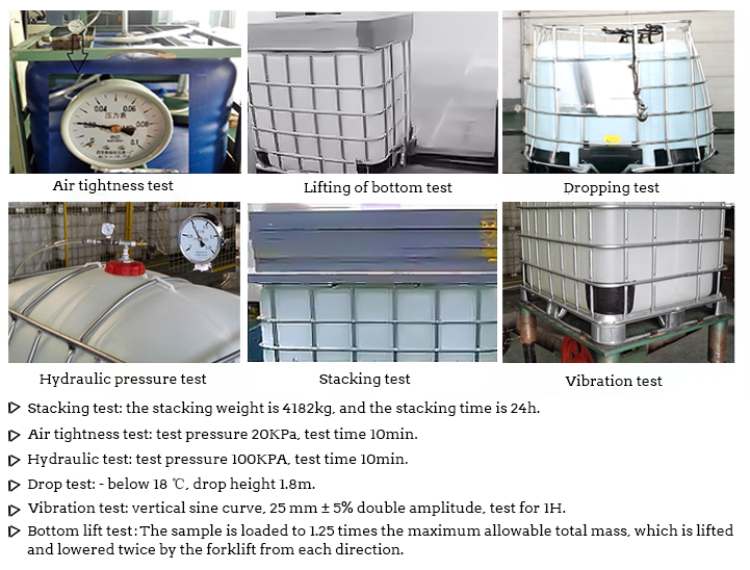 Liquid Storage Plastic 1000l 1200l Water Tank Ibc Container With Faucet ...
