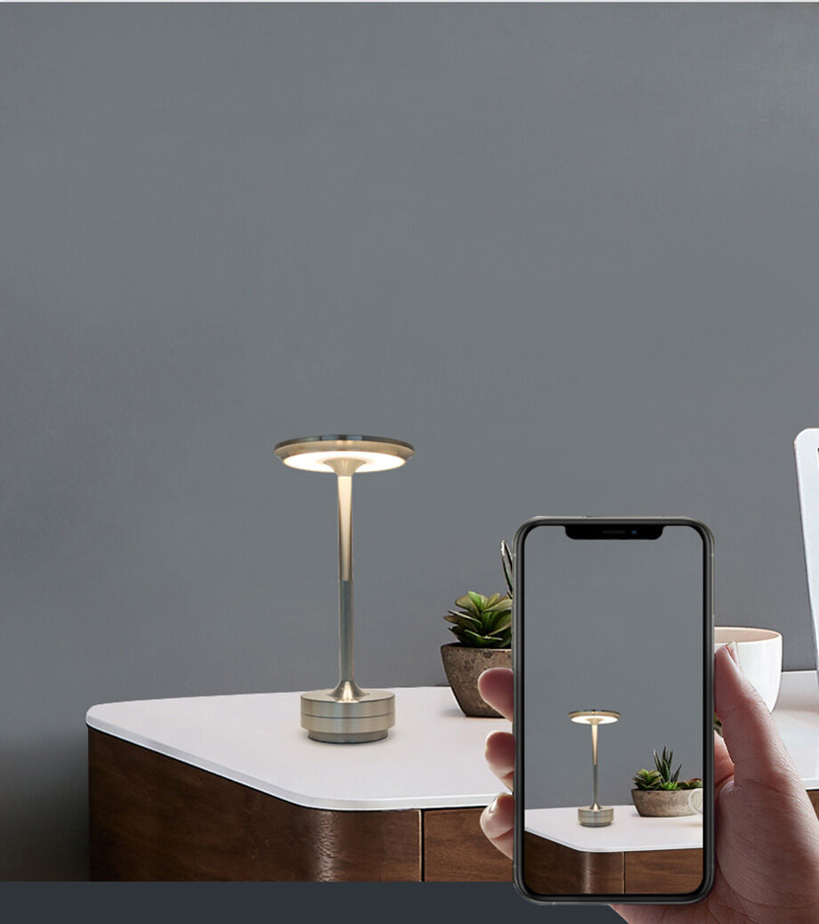 New Creative All Aluminum Material Decorative Table Lamp Led Touch ...