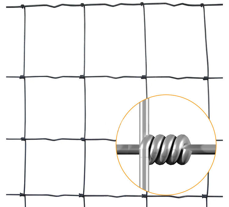 High Strength Galvanized Fixed Knot Wire Mesh Farm Fence For Field Wire ...
