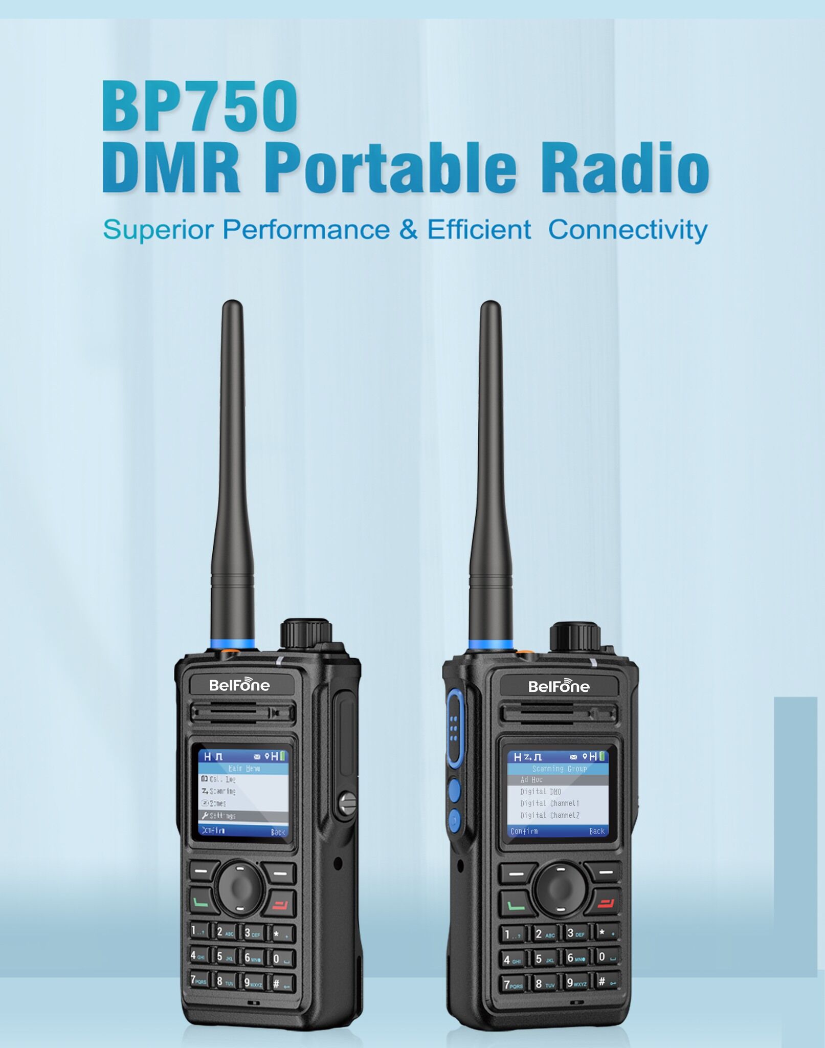 Buy Wholesale China Belfone Bp750 Ad Hoc Dmr Trunking Two Way Radio ...