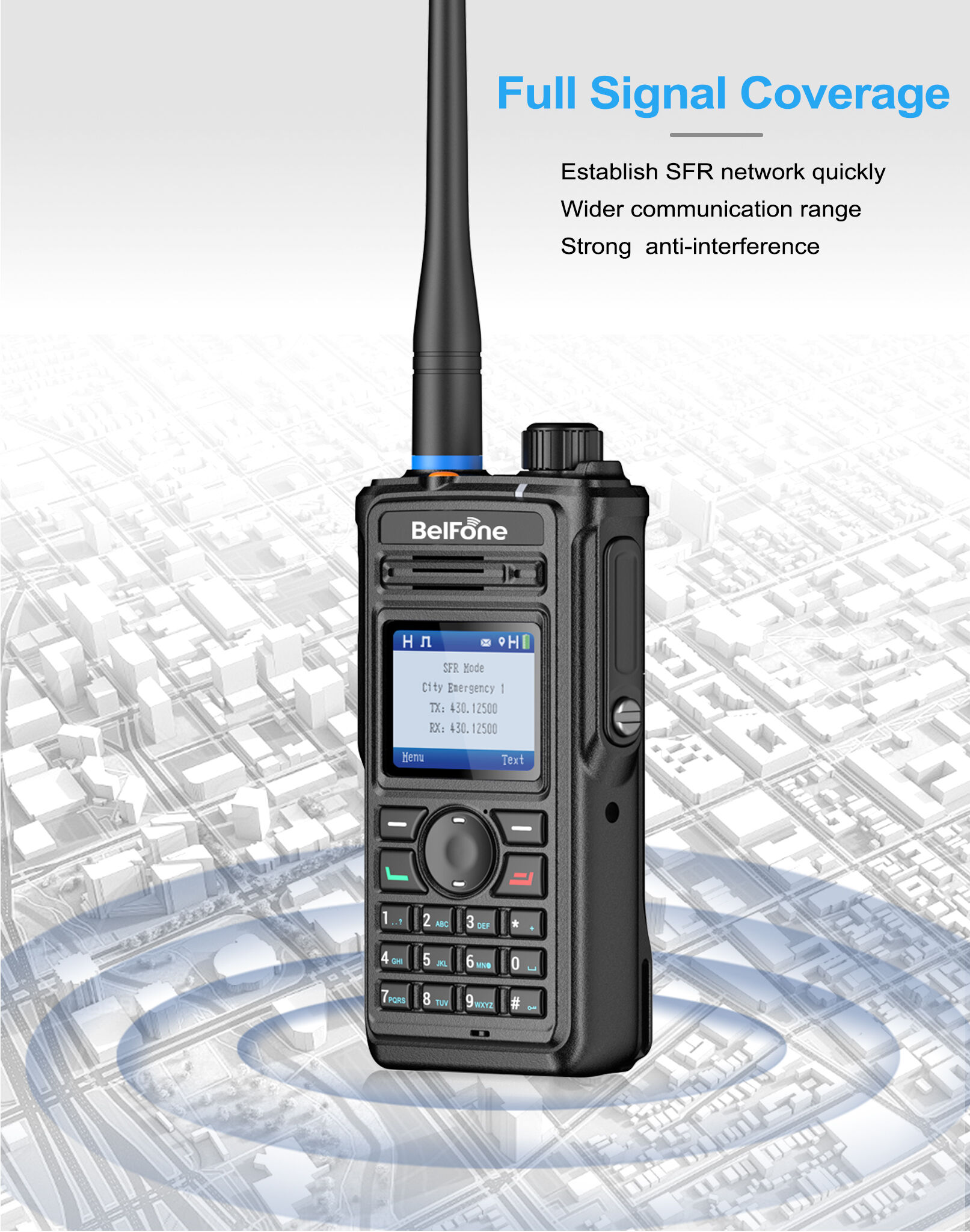 Buy Wholesale China Belfone Bp750 Ad Hoc Dmr Trunking Two Way Radio ...