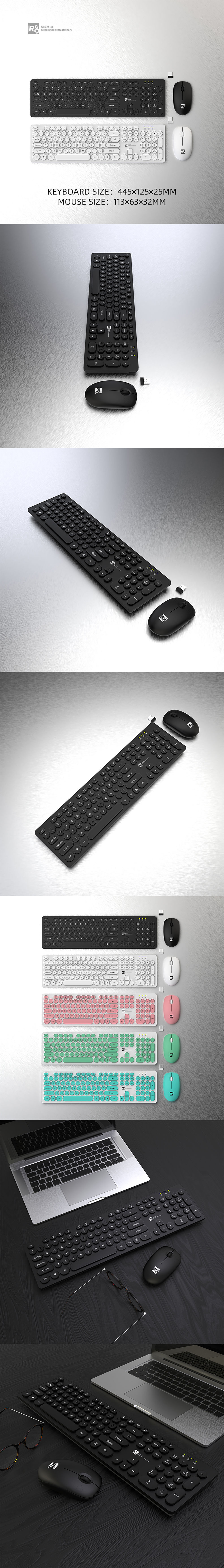 Buy China Wholesale R8 Oem Computer Office Color Wireless Keyboard ...