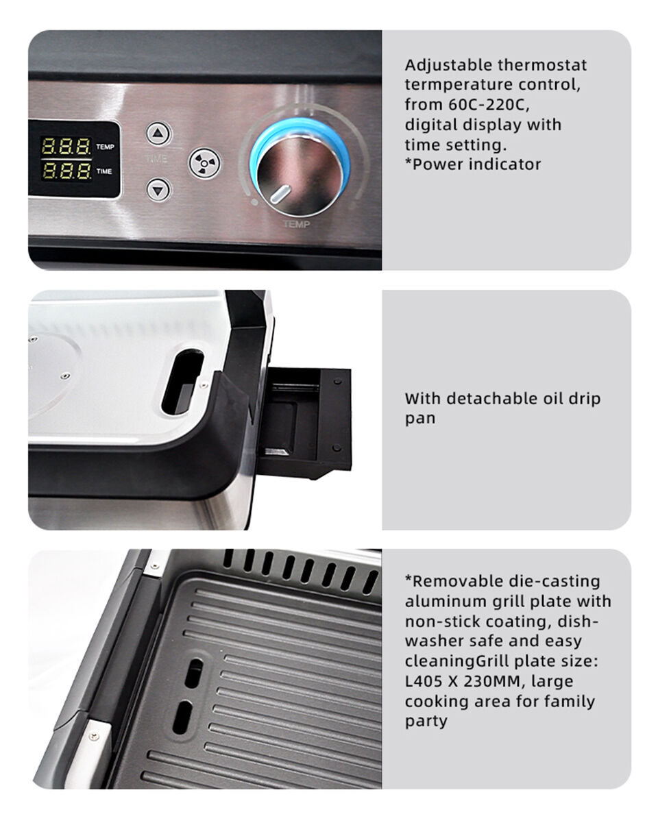 Buy Wholesale China Reversible Electric Grill 2 In 1 Plate Indoor ...