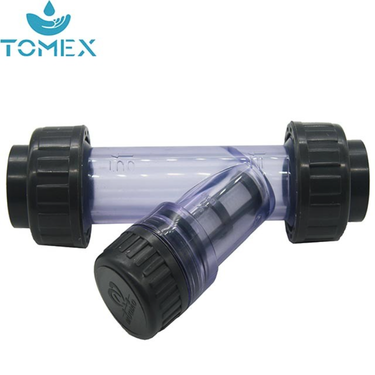 Factory Price Transparent Pvc Plastic Y Type Filter Sediment Strainer ...