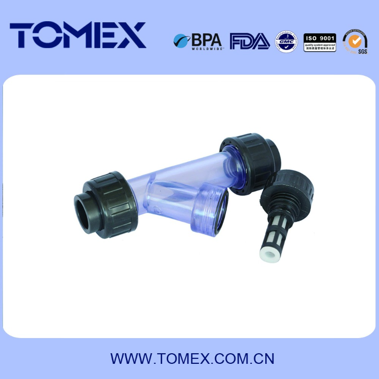 Factory Price Transparent Pvc Plastic Y Type Filter Sediment Strainer ...