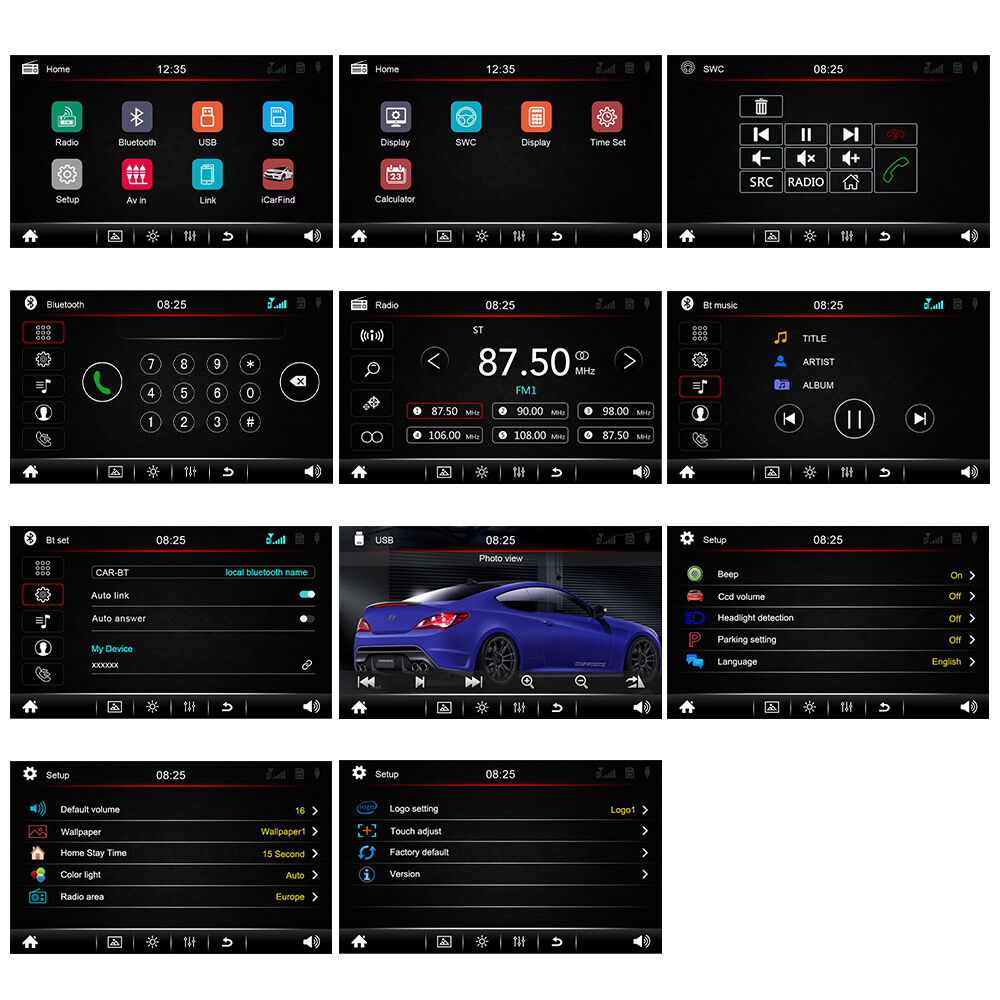Buy Wholesale China Podofo 7'' Car Mp5 Player 1din Telescopic Car Radio ...