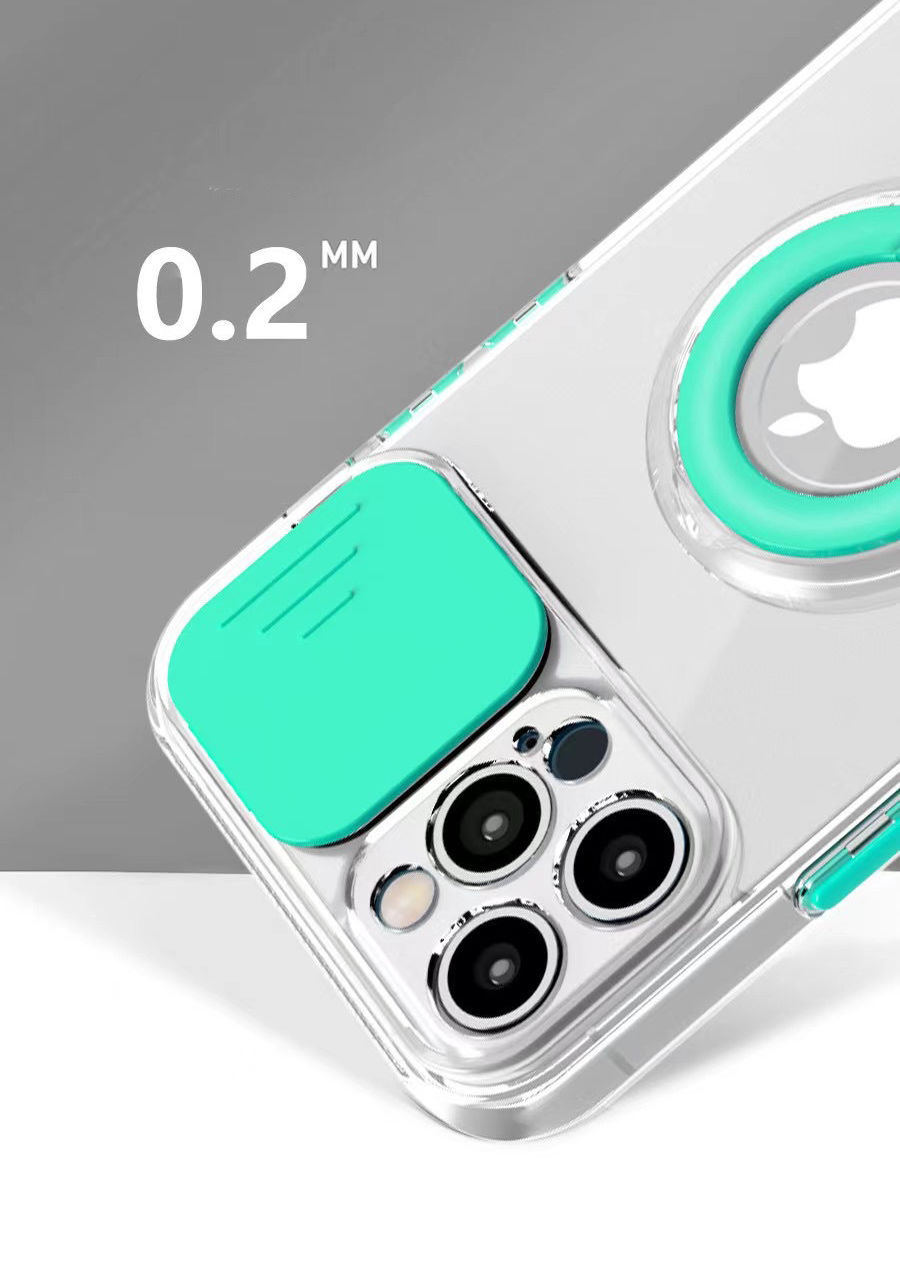 Hot Sale Color Cover With Sliding Windows Clear Tpu Lens Protection ...