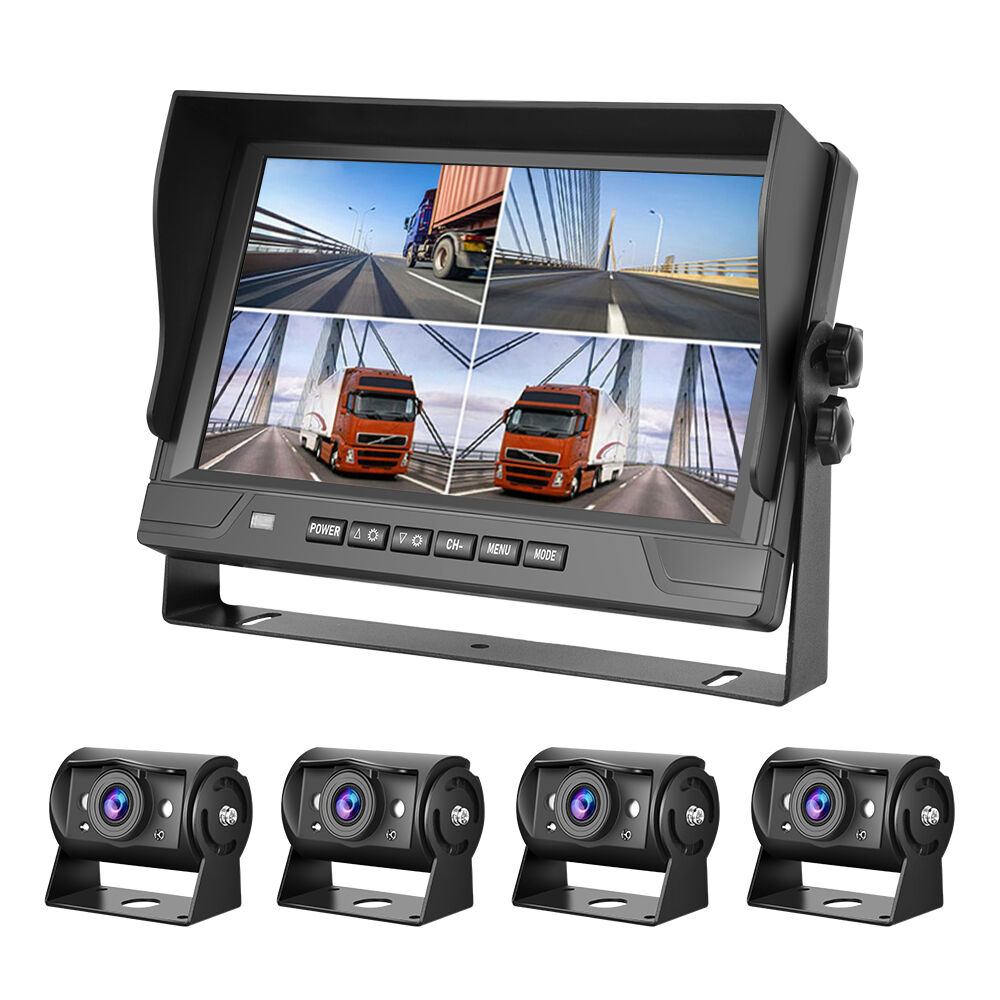 Buy Wholesale China Podofo 9'' Quad Split Monitor Car Rear View Camera ...