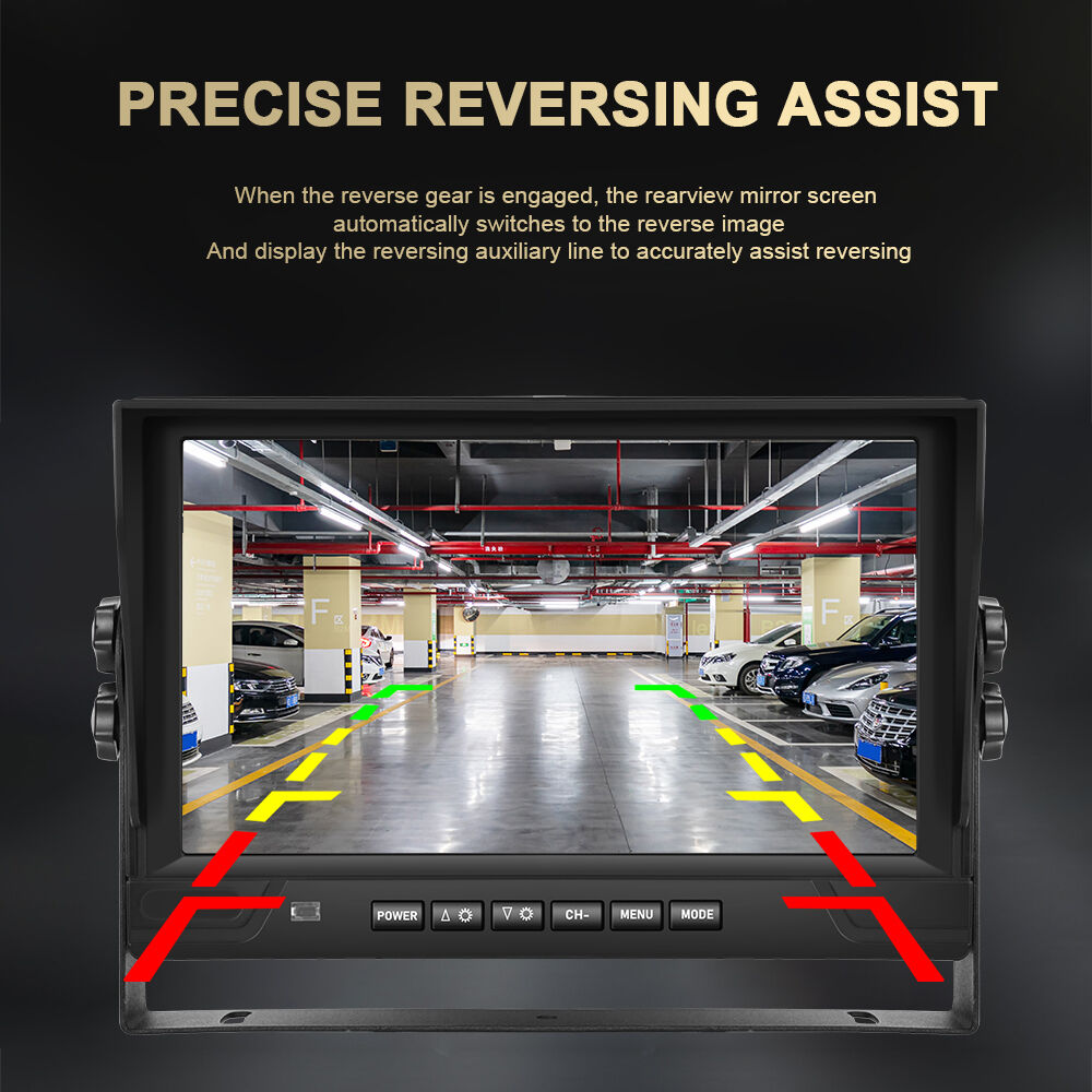 Buy Wholesale China Podofo 9'' Quad Split Monitor Car Rear View Camera ...