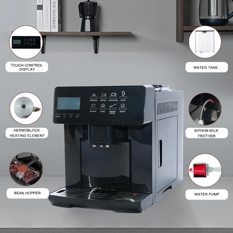 High Quality Commercial Touch Control Coffee Maker Full Automatic ...