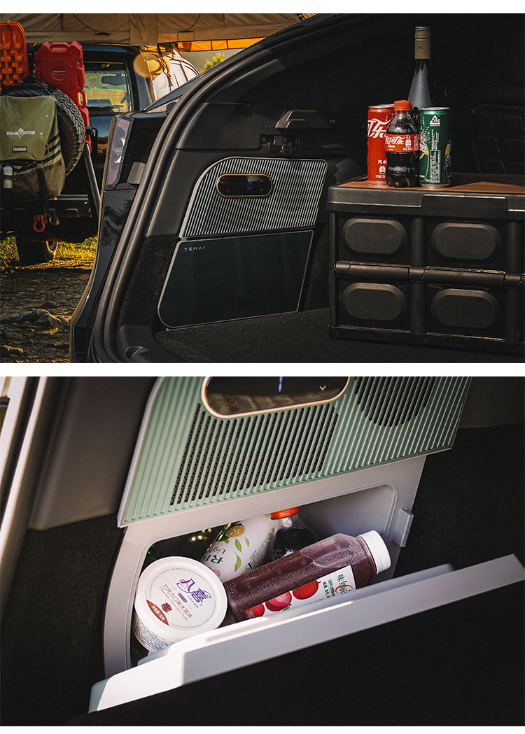 Hot Sale Car 12v Refrigerator Model Y Tesla Trunk Refrigerator Car ...