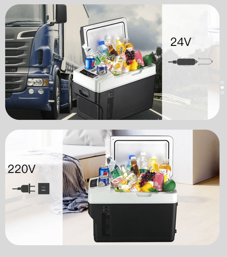13l Portable 12/24v Small Single Core Car Fridge Freezer Car ...