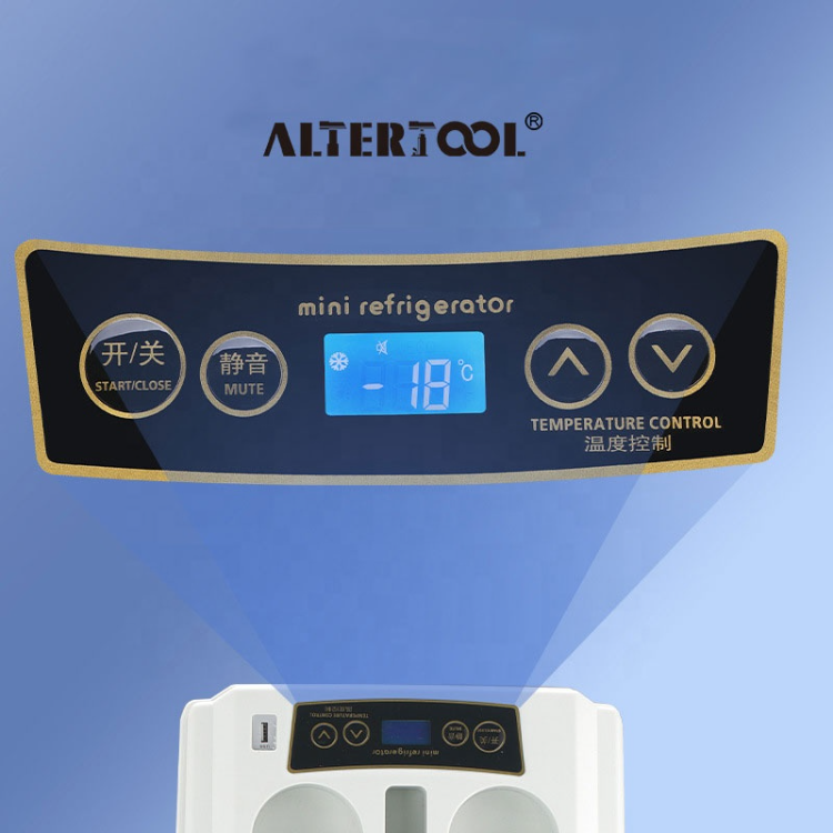 13l Portable 12/24v Small Single Core Car Fridge Freezer Car Refrigerator For Travel Camping For ...