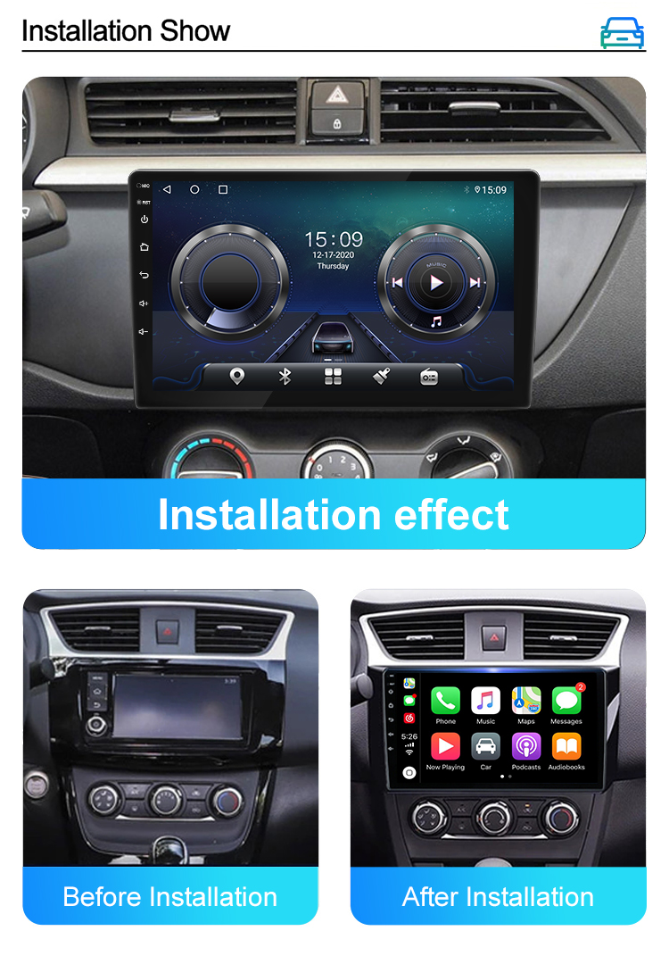Android 12 Ts10 7862 Ts18 Car Screen For Head Unit 9/10inch 2din Universal Car Radio Carplay ...