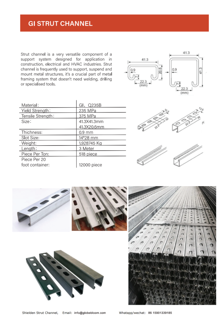 Buy Wholesale China Galvanized Steel Profile Metal C Purlins Sizes And ...
