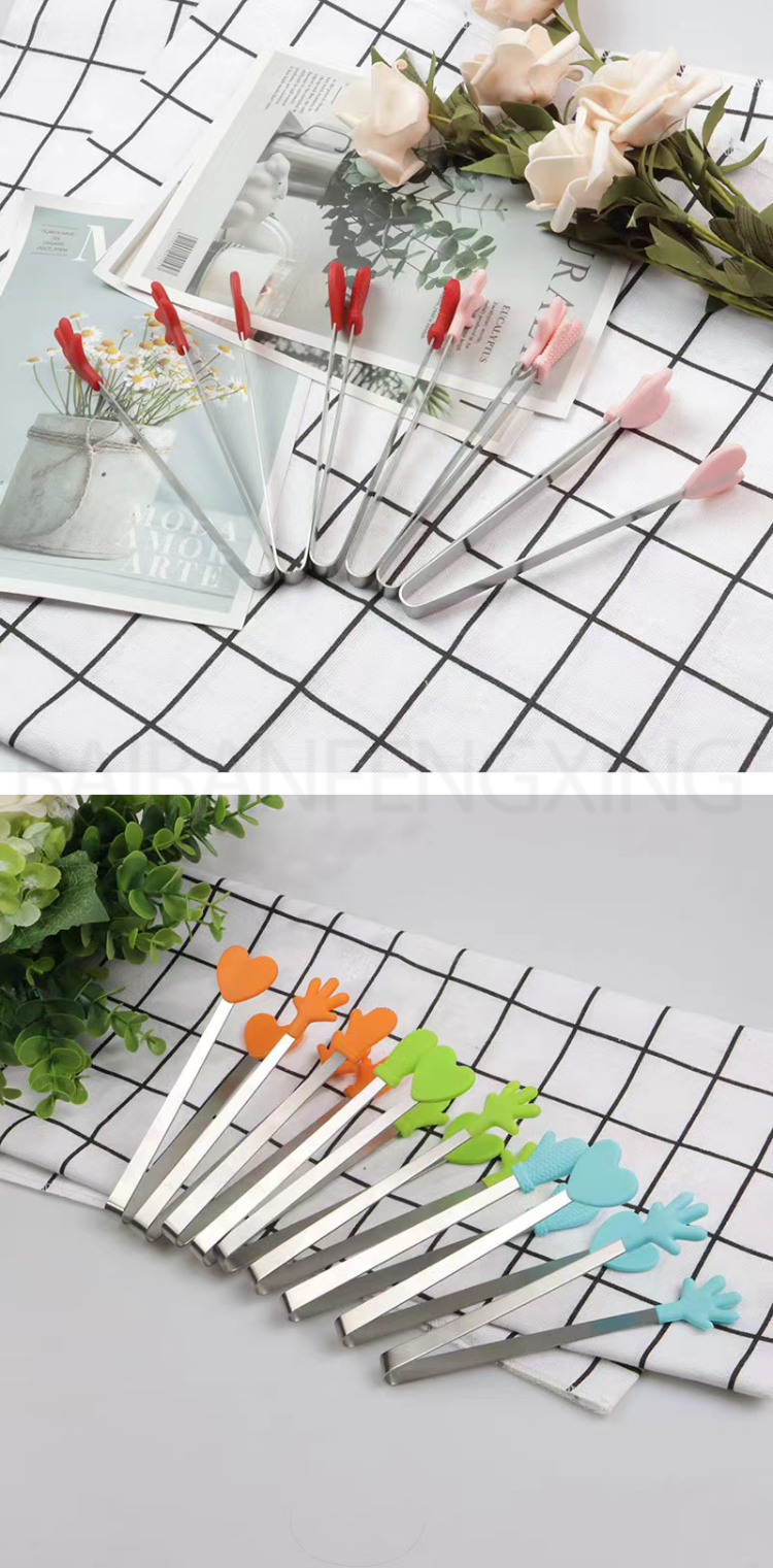 Buy Wholesale China 5 Inch Silicon Food Tong Mini Tongs Utility Bbq Ice ...