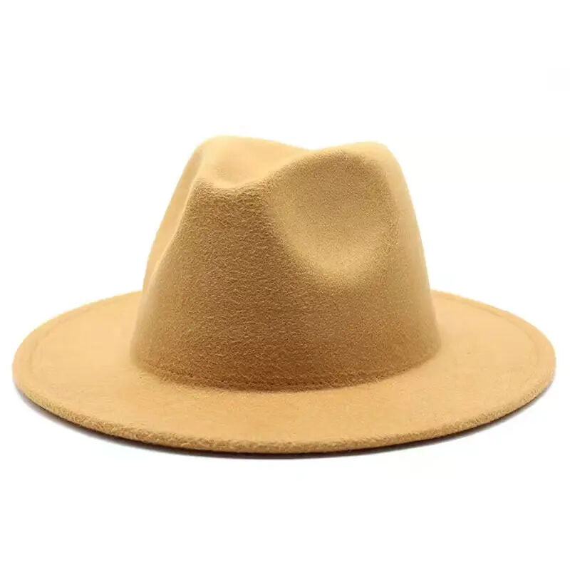 Buy Wholesale China High Quality Wide Brim Panama Fedora Hats Women Wholesale Wool Felt Classic ...