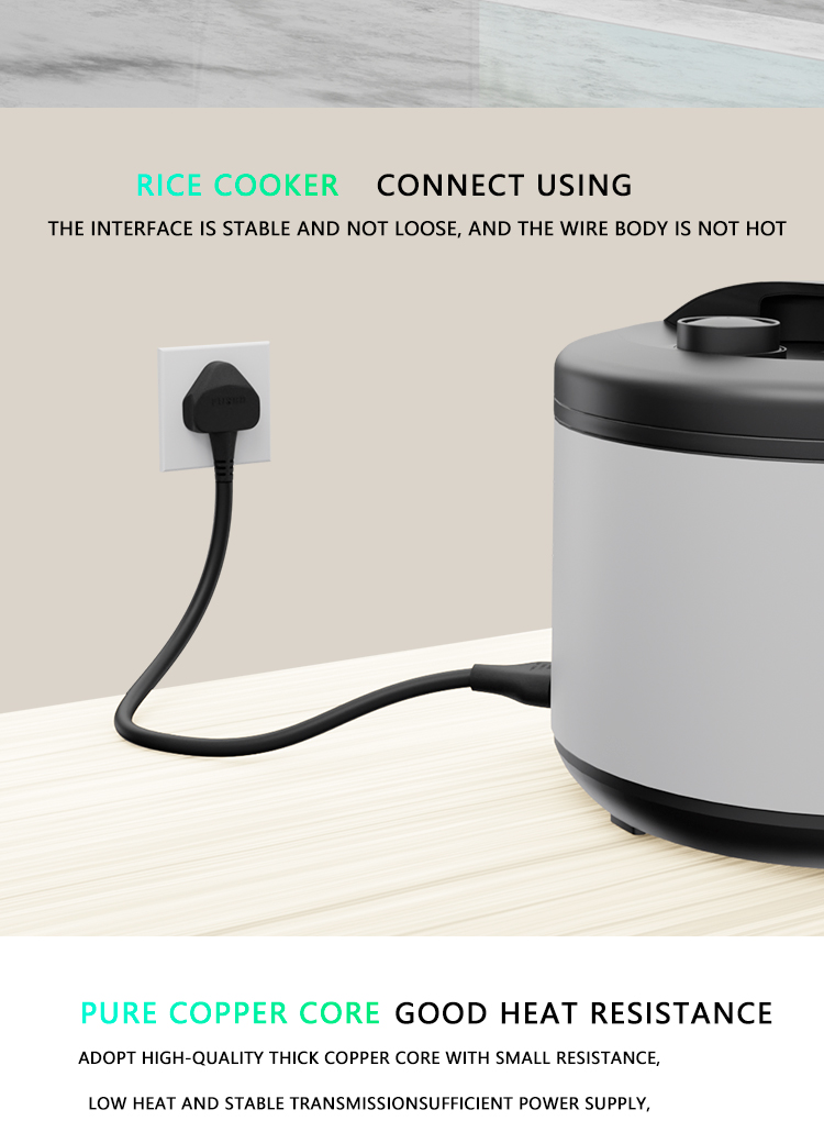 Bs 1363 Male Connector Iec C13 Female Power Cable Connector Kettle ...