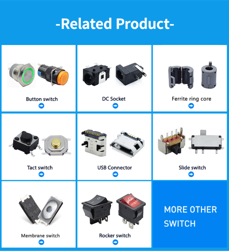 Customizable Msk12c02 Dc4v 0.3a Metal 2 Position Slide Switch 7 Pin Smd ...