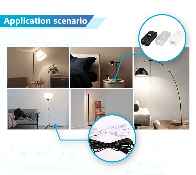 Good Quality Ojun 318 Floor Light Table Lamp Power Cord Switch Push ...