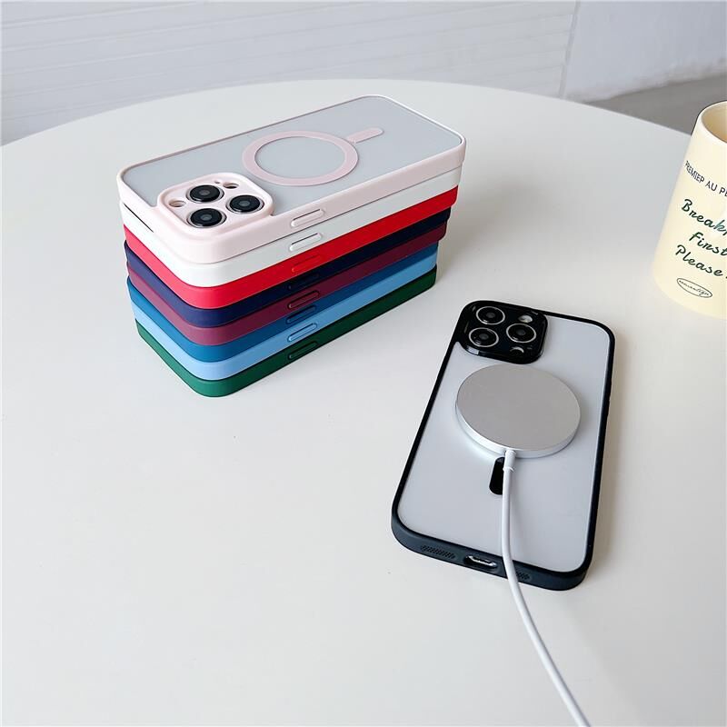 Buy Wholesale China Magnetic Wireless Charging Phone Case, Transparent ...