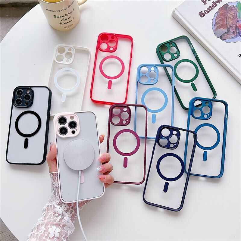 Buy Wholesale China Magnetic Wireless Charging Phone Case, Transparent ...