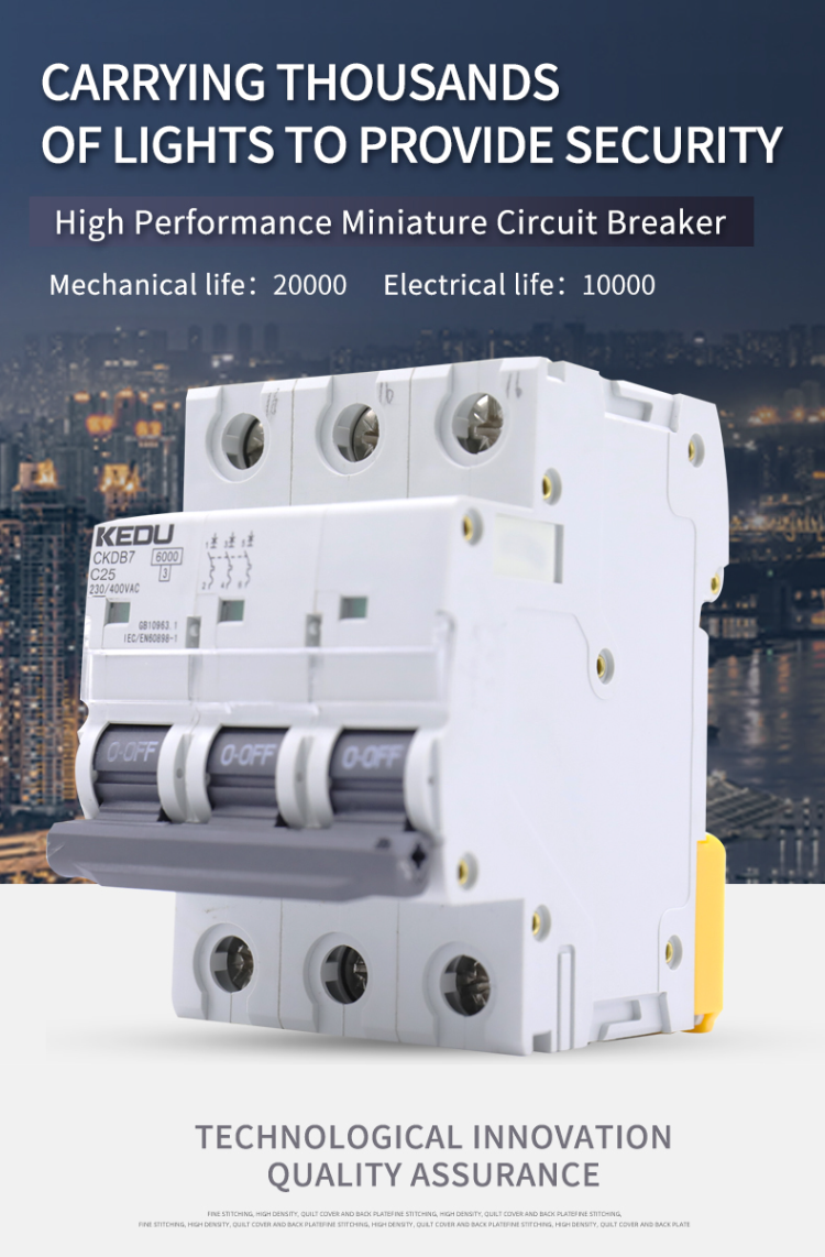 Buy Wholesale China Kedu High Quality 25a Mcb Miniature Circuit Breaker With Vde Cb Ccc Ce ...