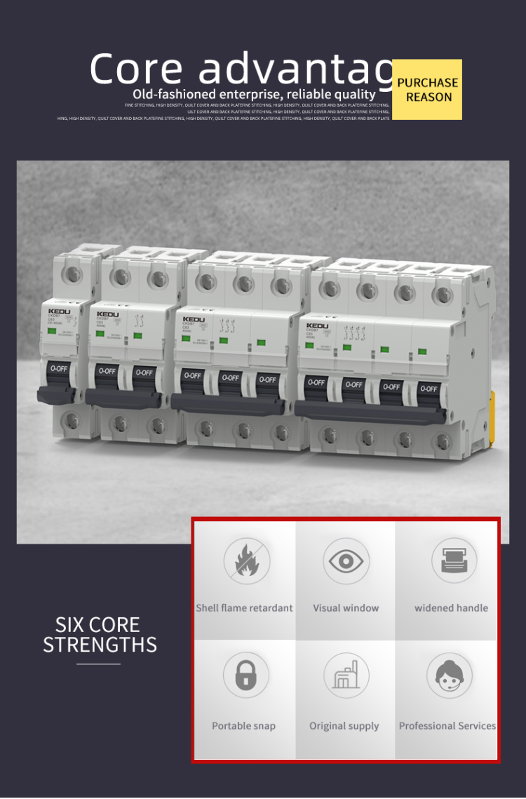 Buy Wholesale China Kedu High Quality 25a Mcb Miniature Circuit Breaker ...