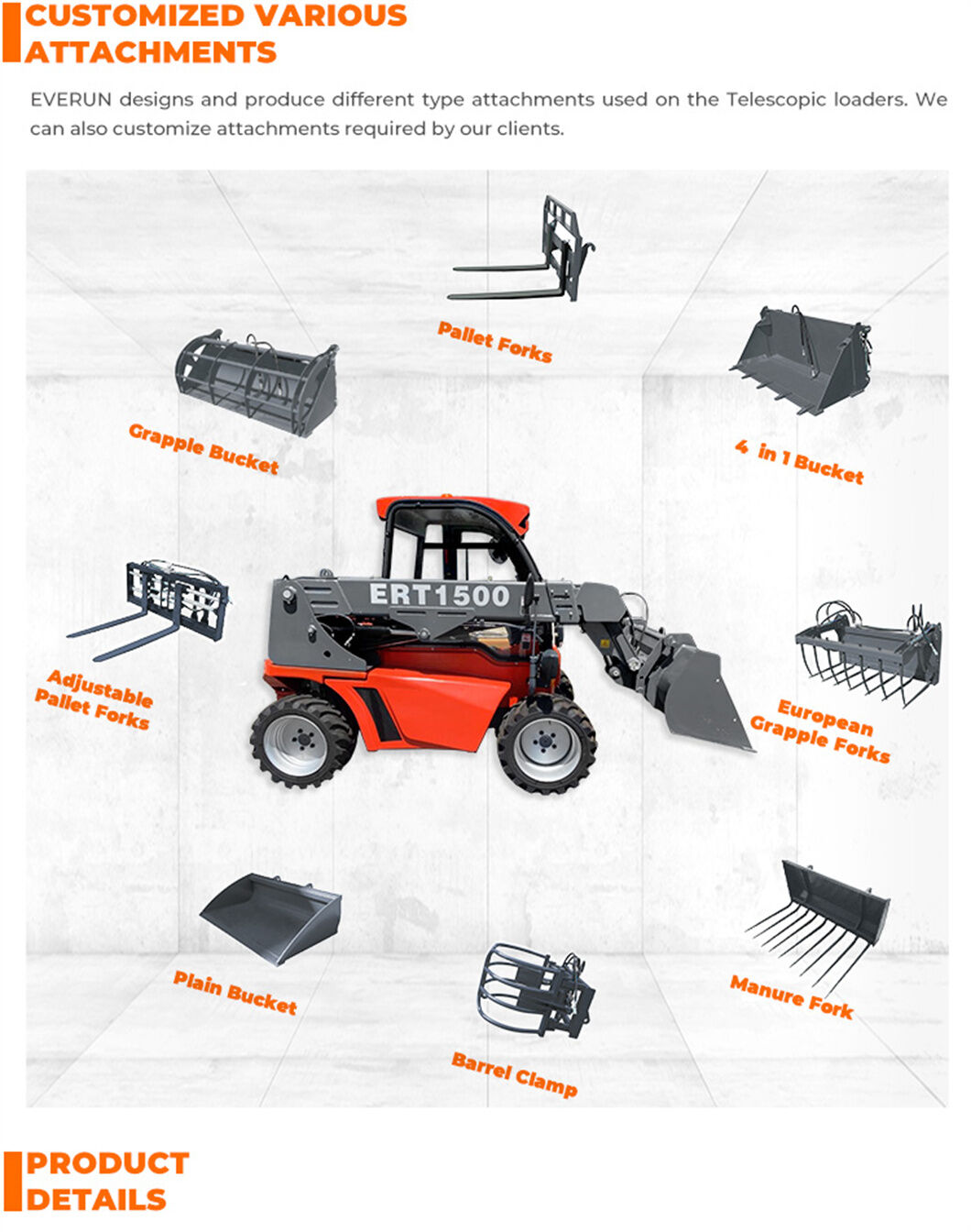 Buy Wholesale China Everun New Telescopic Wheel Loader Ert1500 Ce ...